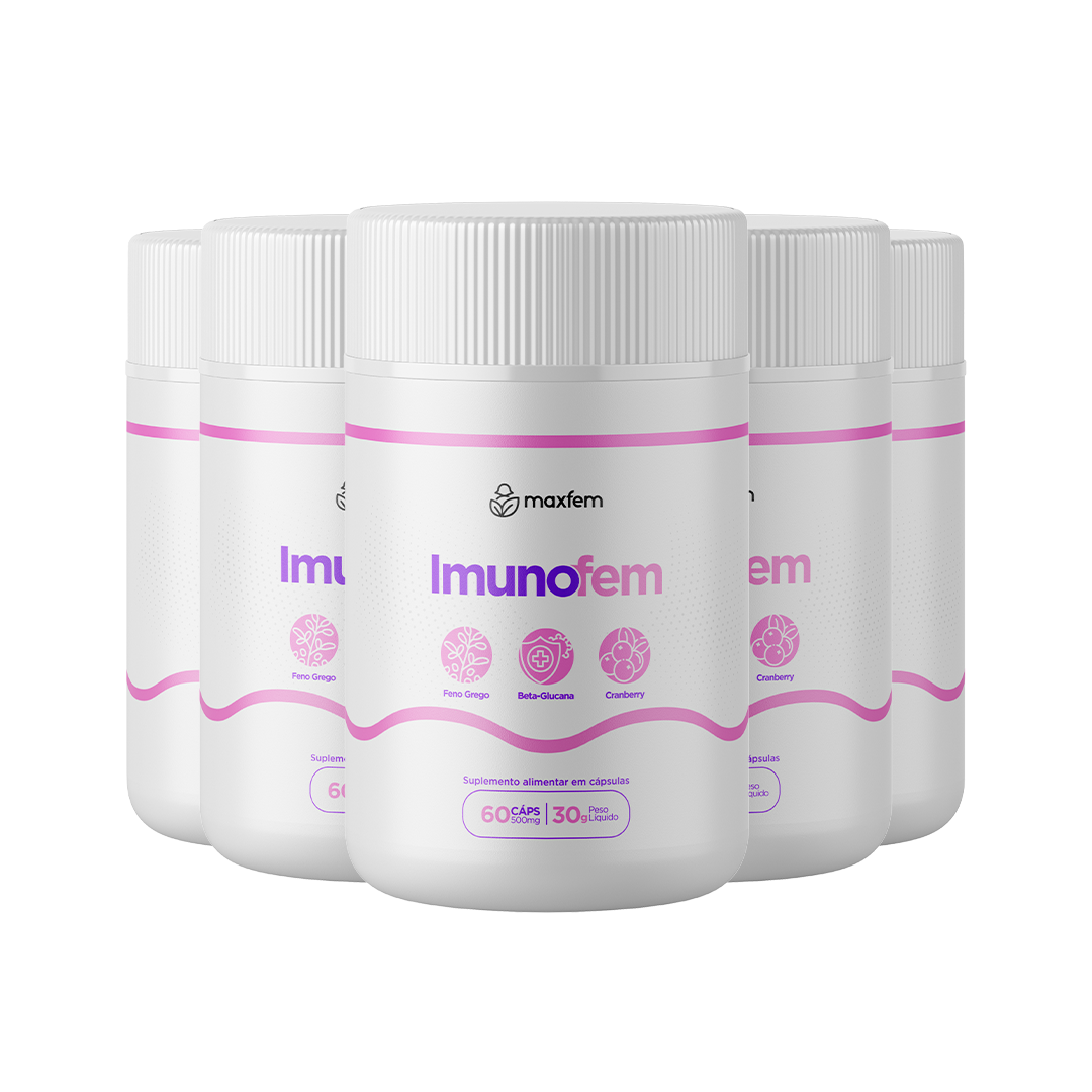 Imunofem Candidíase c/ 300 Cáps 5 Meses